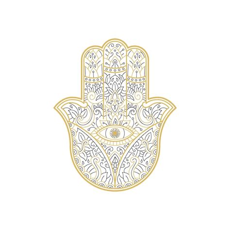 Dibujado A Mano Mano De Fatima Ilustración Vector Gratis
