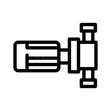 Pump Line Icon Illustration Vector Graphic Stock Vector Illustration