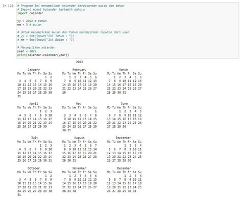 Jefta Heparona On Linkedin Python Jupyternotebook Kalender Calendar