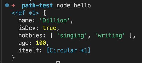 how to print a circular structure in a json like format a detailed