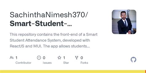 GitHub SachinthaNimesh Smart Student Attendance Frontend This Repository Contains The