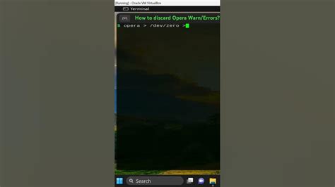 linux how to discard the ‘opera warning and errors youtube