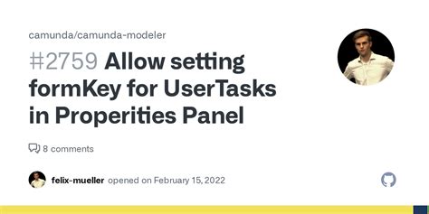 Allow Setting Formkey For Usertasks In Properities Panel · Issue 2759 · Camundacamunda Modeler