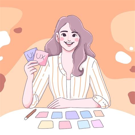 premium vector ux ui designer illustration