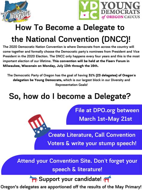 Become A Delegate To The 2020 Dnc