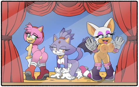 Rule 34 3girls Against Glass Amber Eyes Amy Rose Areolae Ass Big Ass Big Breasts Blaze The Cat