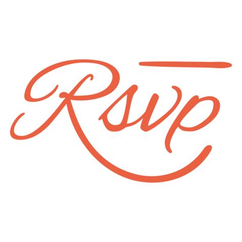 Rsvp Sentiment Stroke Png And Svg Design For T Shirts