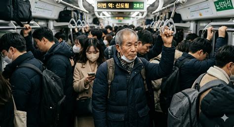 8 In 100 Rush Hour Subway Riders In Seoul Are Free Pass Seniors Seoul