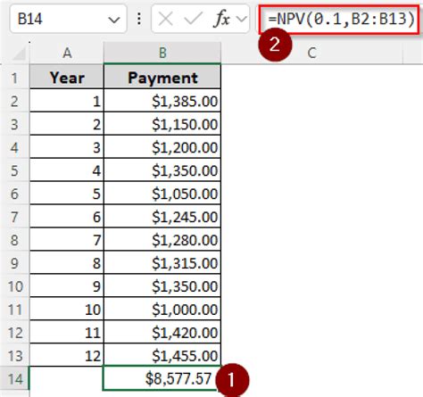 How To Calculate Present Value In Excel With Different Payments Excel