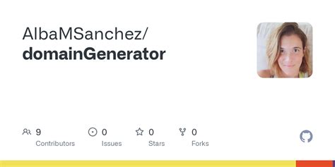 GitHub AlbaMSanchez DomainGenerator
