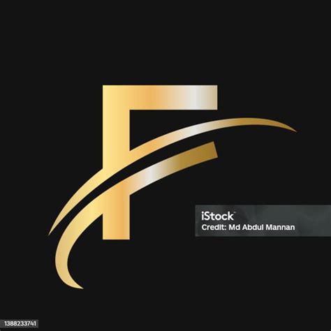 고급스러운 편지 F 로고 벡터 템플릿 현대적이고 간단한 디자인 F 비즈니스 및 회사 정체성에 대 한 로고 타입 현대 평면 및 미니멀 한 템플릿 개발에 대한 스톡 벡터 아트