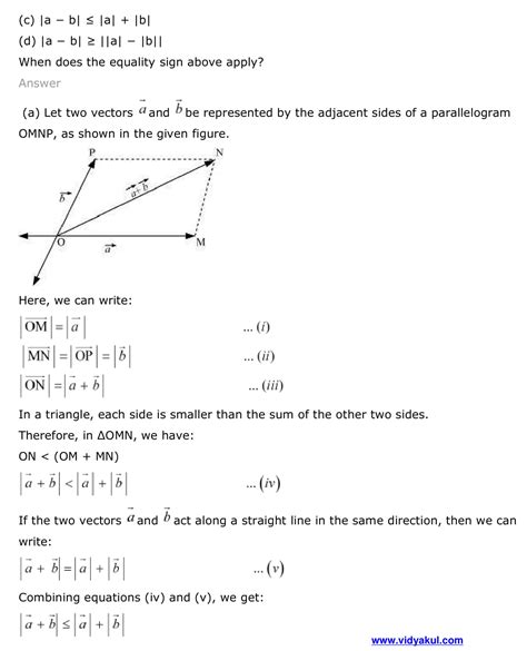 Class 11th Physics Motion In A Plane NCERT Solution CBSE 2023
