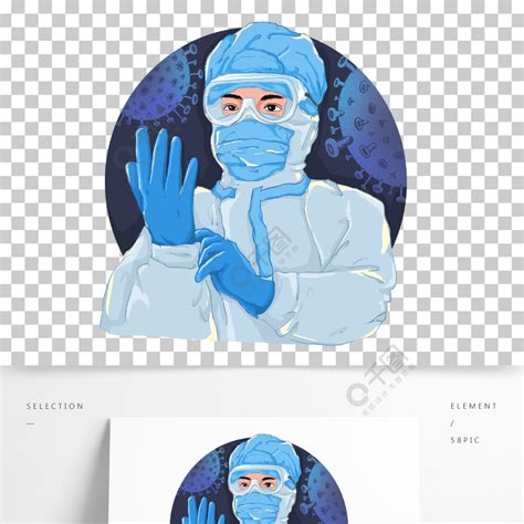 防疫医生卡通形象 医生卡通形象 伤感说说吧