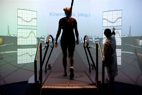 Real Time Gait Analysis The Subject Is Walking On A Treadmill And The