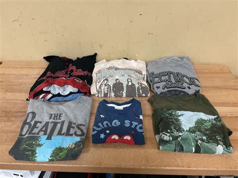 Lot Of Rock Band Graphic Shirts Beatles Rolling Stones More