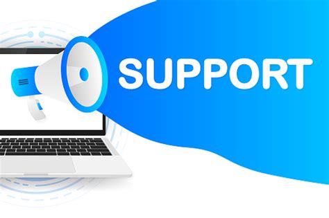 배너 템플릿을 지원합니다 메가폰을 사용한 마케팅 전단지 소매 프로모션 및 공지를 위한 템플릿입니다 벡터 그림입니다 고객에 대한 스톡 벡터 아트 및 기타 이미지 Istock