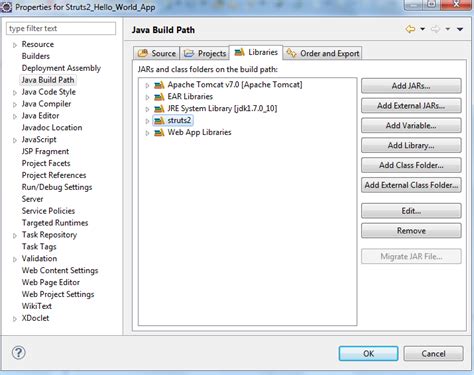 Struts2 Hello World Example In Eclipse Programming Languages Tutorials
