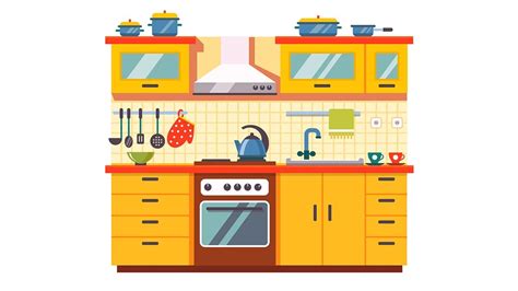 Кухня картинка для детей на прозрачном фоне
