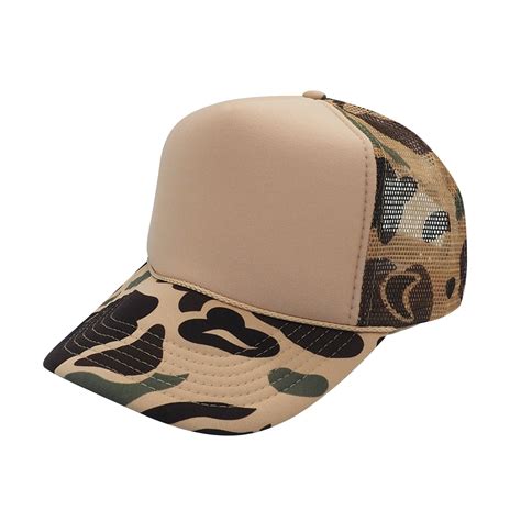 Nissun Cpc Foam Trucker Hat Camo 5 Panel Camouflage Cap The Park Wholesale