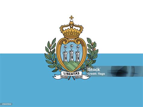 산마리노 깃발입니다 산마리노의 국기 플래그 아이콘입니다 표준 색상 표준 크기 직사각형 플래그입니다 컴퓨터 일러스트레이션 디지털 일러스트레이션 벡터 일러스트 레이 션입니다