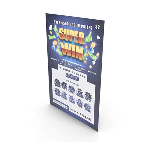 Super Win Scratch Off Lottery Erased 3d Object 2361065317 Shutterstock