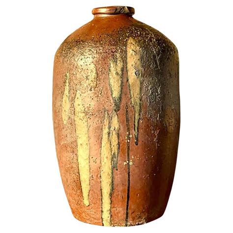 Vintage Asian Amber Glass Vase Or Urn For Sale At 1stdibs Asianamber Asian Amber Nude