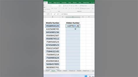 Hidden Mobile Number Trick Exceltech Excel Excelformula Exceleducation Excelfunction