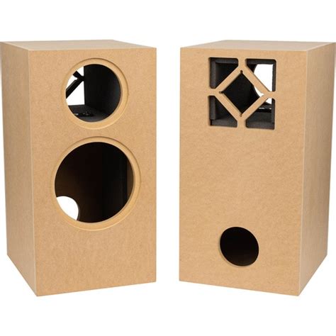Orian 3 Way High Output Bookshelf Speaker Kit Pair With Knock Down Enclosures
