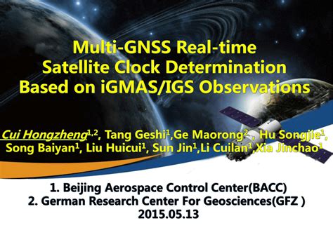 Pdf Multi Gnss Real Time Satellite Clock Determination Based On Igmas Igs Observations Invited