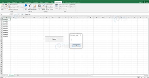 Vba Range Object Dataflair