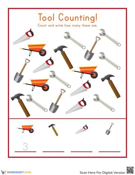 Counting Tools Worksheet