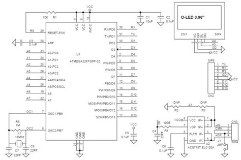Current Meter Using 0 96 Oled Display Electronics Lab