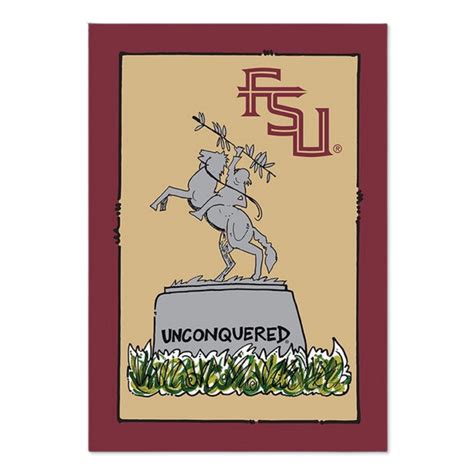 Florida State Seminoles 28 X 40 Unconquered Statue Flag