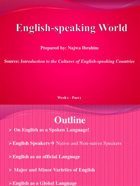 Week 1 Part 1 Pdf English Language Languages Of Europe