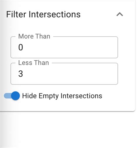 Filter Intersections Menu · Issue 119 · Visdesignlabupset2 · Github