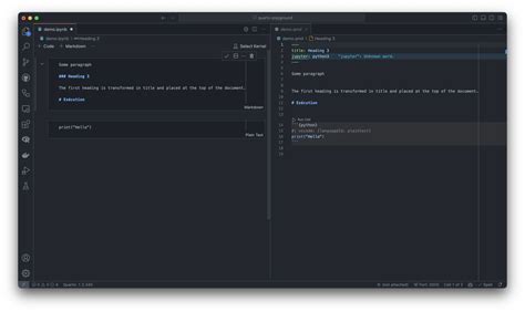 First Heading Transformed To Title When Dynamic Python Content · Issue 5363 · Quarto Devquarto
