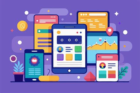 This Visual Showcases Several Customizable Mobile Ui Ux Elements With