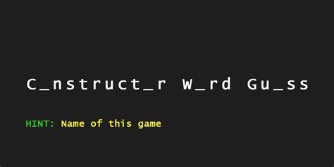 GitHub MalinkaMell Constructor Word Guess In This Unit S Assignment You Will Create A Word
