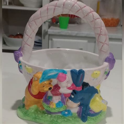 Disney Accents Disney Winnie The Pooh Easter Ceramic Basket Poshmark
