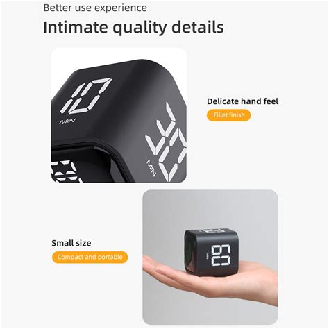 Portable Cube Timer Gravity Sensor Rotating Timer Daraz Com Bd