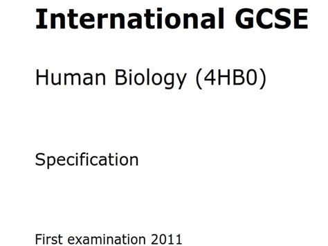1 Edexcel Igcse Human Biology Cell And Tissues Ppt