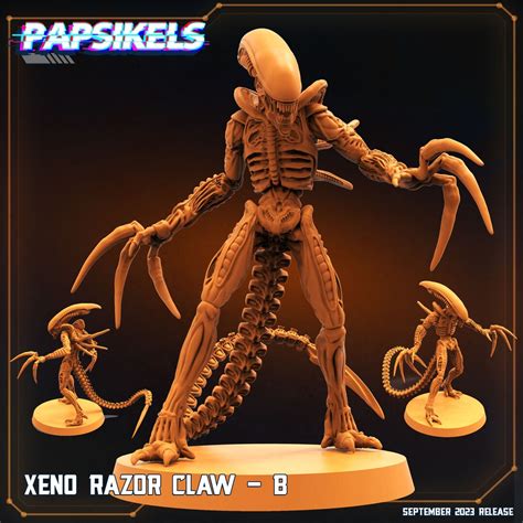 Xeno Razor Claw B Dnd Miniatures Tabletop Gaming Etsy