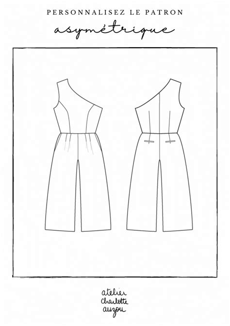 Asymmetric Patrons Couture Robe Robes Uniques Robe Asymétrique