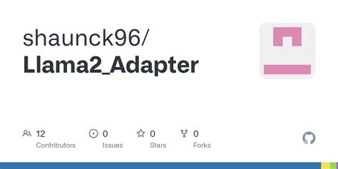 GitHub Shaunck Llama Adapter