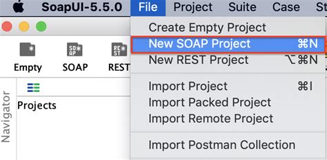 Soapui Project Types And How To Add Project To Workspace