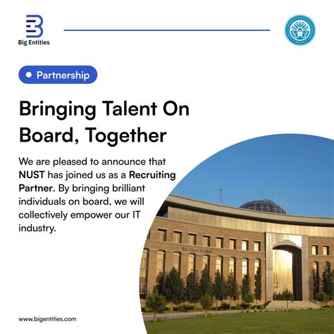 Big Entities On Linkedin Bigentities Recruitmentpartner Nust Careerdevelopment