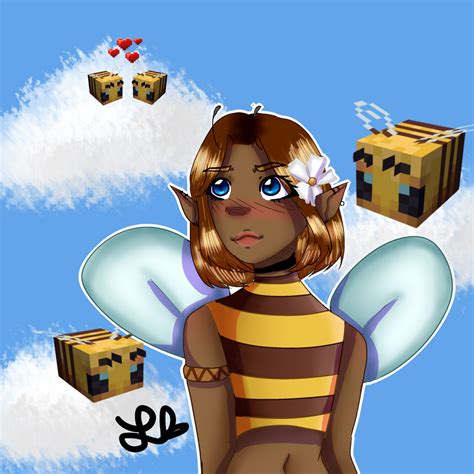 Minecraft Bee As Cute Girl By Luvidragneel On Deviantart