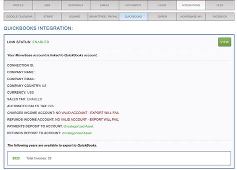 Why Am I Seeing An Error Message When Trying To Export My Invoices To Quickbooks Online