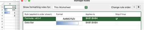 Excel Hide Data Bar If Value Is Outside A Certain Range Stack Overflow