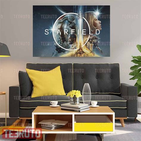 Original Starfield Game Landscape Canvas Teeruto